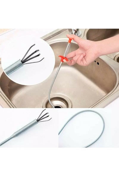 Kyrotech Lavabo ve Küvet Tıkanıklık Açma Aleti Esnek Paslanmaz Çelik Kyrotech Lavabo ve Küvet Tıkanıklık Açma Aleti Esnek Paslanmaz Çelik