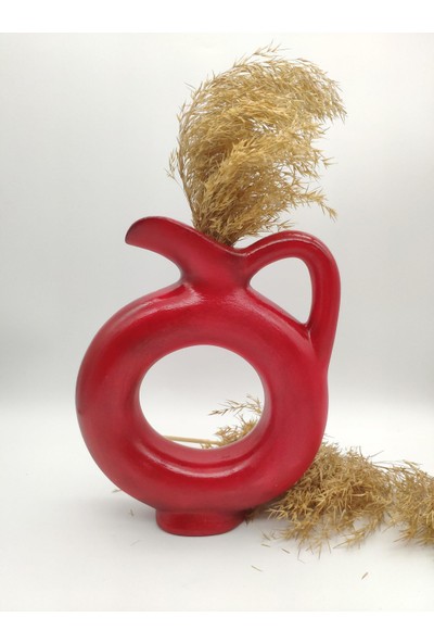 Ankara Hobi Hitit Vazo Dekor Kırmızı Ankara Hobi Hitit Vazo Dekor Kırmızı