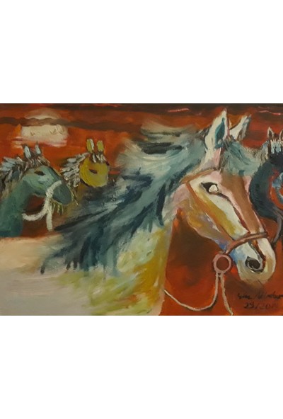 Lulubel Kanvas Yağlıboya Tablo