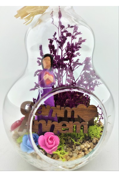 Eba Çiçek Teraryum Biricik Annem Yıl Dönümü Doğum Günü Hediyesi Eba Çiçek Teraryum Biricik Annem Yıl Dönümü Doğum Günü Hediyesi