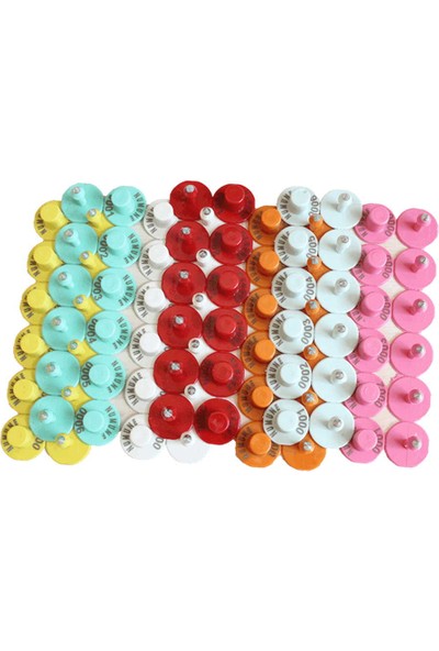 KS Küçükbaş Kulak Küpesi Yuvarlak Model Sarı 300 Adet