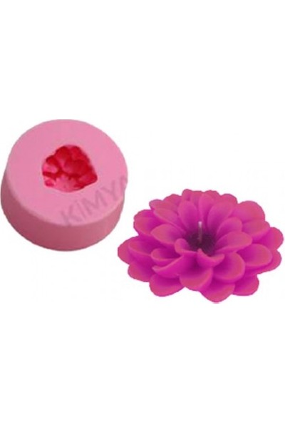Kimyacınız Açmış Zambak Silikon Mum Kalıbı M-61