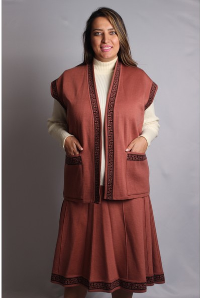 Sude Ilmk Taba Yelekli 2 Li Triko Takım 05