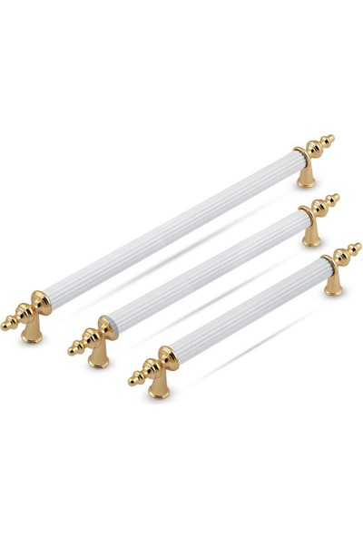 Trend Kulp Gold - Beyaz Retro Dolap Çekmece Kulpları Trend Kulp Gold - Beyaz Retro Dolap Çekmece Kulpları