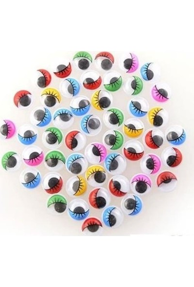Linea Renkli Oynar Göz 15 mm 30'lu
