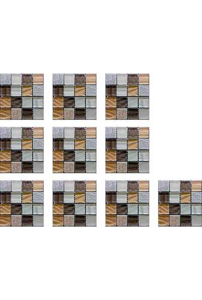 Nanstore 10 Adet 3D Kristal Duvar Stickerı (Yurt Dışından)