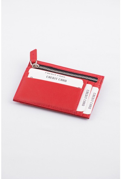 Smiley Case Deri Fermuarlı Clou Kartlık