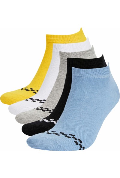DeFacto Dama Desenli 4'lü Kısa Çorap V4695Az21Au DeFacto Dama Desenli 4'lü Kısa Çorap V4695Az21Au