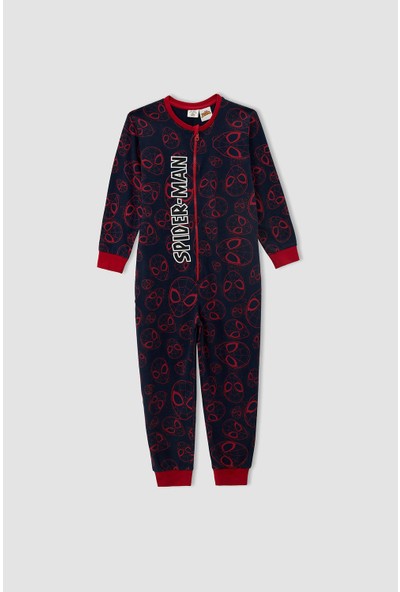 DeFacto Erkek Çocuk Spider Man Lisanslı Uzun Kollu Fermuar Kapamalı Tulum Pijama W3933A621Au DeFacto Erkek Çocuk Spider Man Lisanslı Uzun Kollu Fermuar Kapamalı Tulum Pijama W3933A621Au