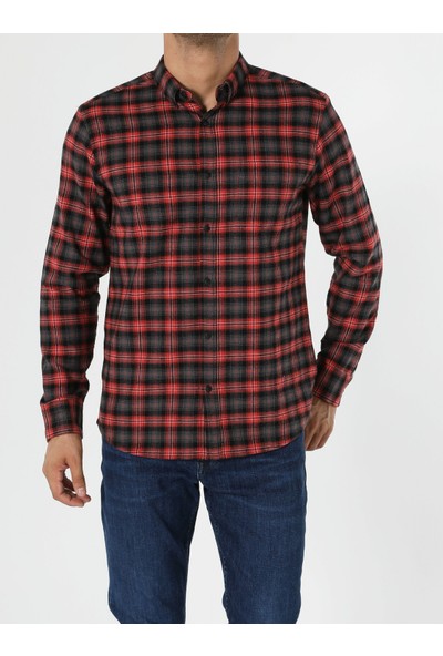Colin's Kırmızı Erkek Gömlek U.kol Colin's Kırmızı Erkek Gömlek U.kol
