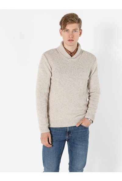 Colin's Beyaz Erkek Kazak