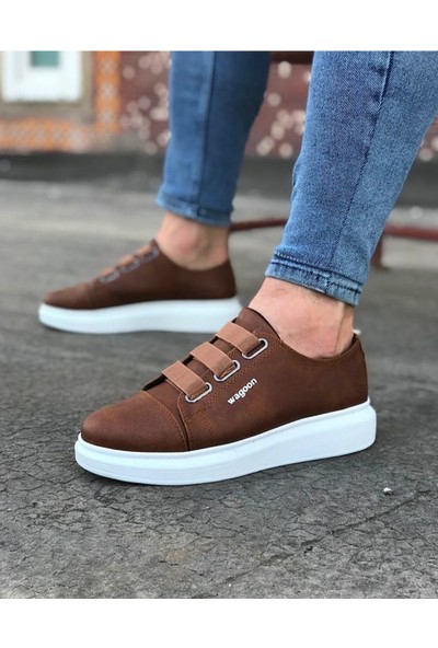 Wagoon WG026 Taba Kalın Taban Casual Erkek Ayakkabı Wagoon WG026 Taba Kalın Taban Casual Erkek Ayakkabı