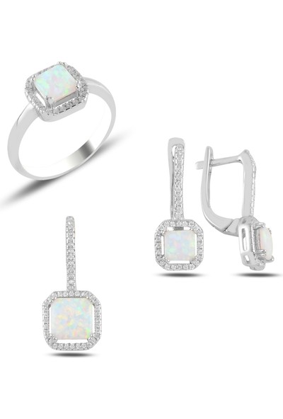 Opal & Zirkon Taşlı Set