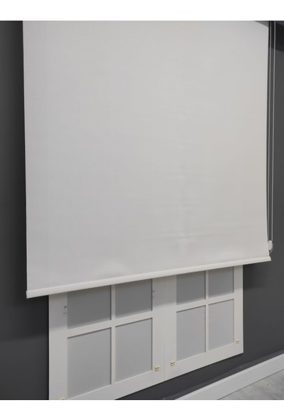 Peraper Perde Beyaz Mat Polyester Stor 100 x 100 cm Peraper Perde Beyaz Mat Polyester Stor 100 x 100 cm