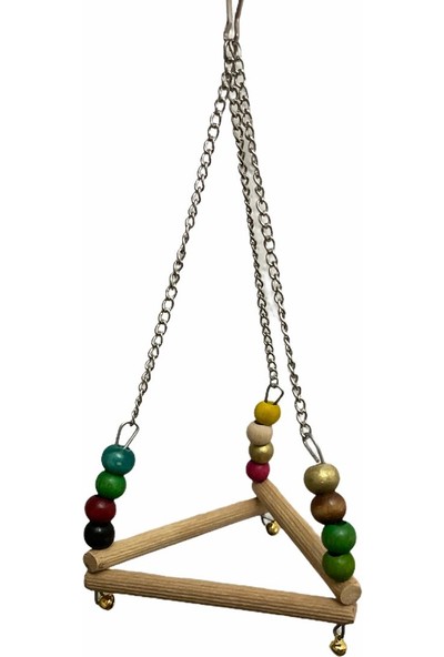 HLD Üçgen Muhabbet Kuşu Salıncağı Zincirli