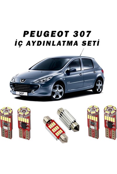 Gpr Peugeot 307 Iç Aydınlatma Beyaz Ampul Seti (Canbus) Gpr Peugeot 307 Iç Aydınlatma Beyaz Ampul Seti (Canbus)