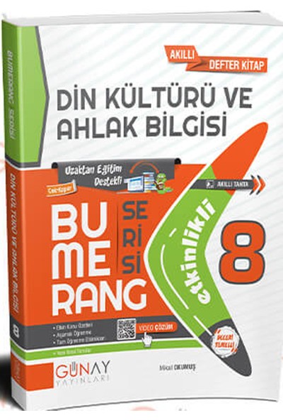 Bumerang 8. Sınıf Din Kültürü ve Ahlak Bilgisi Bumerang 8. Sınıf Din Kültürü ve Ahlak Bilgisi