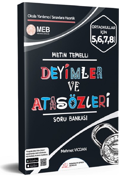 Paragrafın Şifresi Yayınları 2022 Deyimler ve Atasözleri Soru Bankası