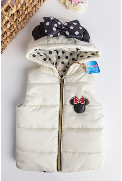 Babymod Kapüşonu Fiyonklu Kız Bebek Şişme Yelek Babymod Kapüşonu Fiyonklu Kız Bebek Şişme Yelek