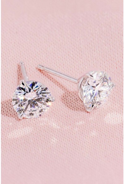 Laboratuvar Pırlantası 0.75 Ct Tektaş Küpe Laboratuvar Pırlantası 0.75 Ct Tektaş Küpe