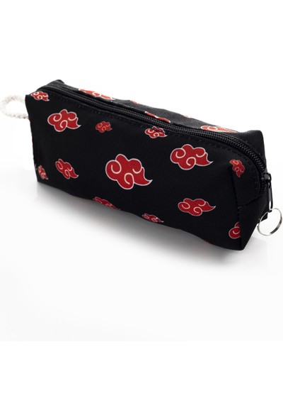 Alp Collection Naruto Akatsuki Kırmızı Bulut Kalemlik Fermuarlı Makyaj Çantası