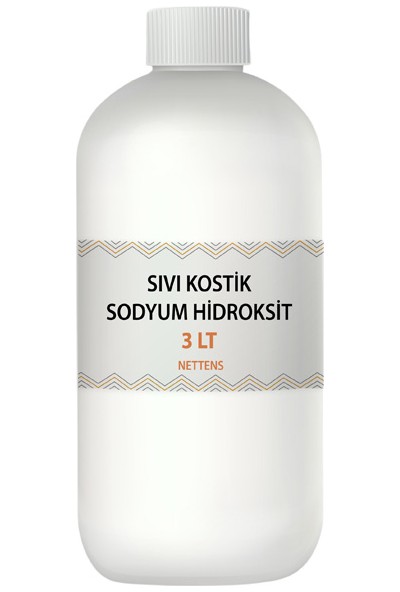Nettens - Sıvı Kostik - Sodyum Hidroksit 3 Litre