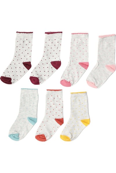 Polaris Mını Puan 7 Lı Skt-G 1pr Gri Kız Çocuk 7 Li Çorap