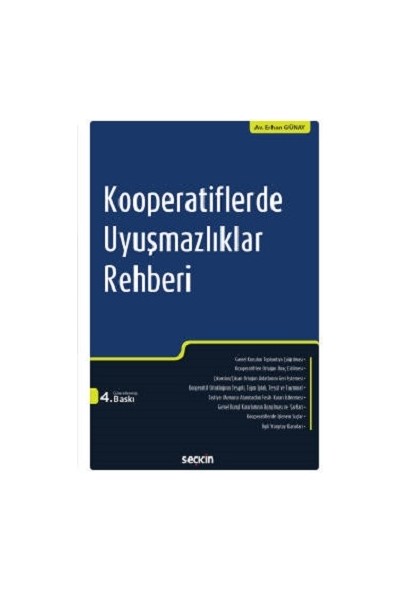 Kooperatiflerde Uyuşmazlıklar Rehberi - Erhan Günay