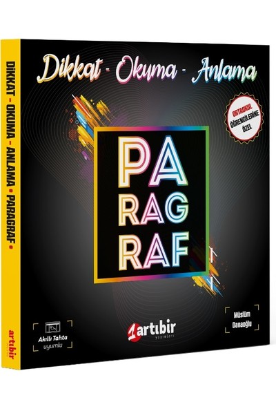 Artıbir Yayınları Dikkat - Okuma - Anlama Paragraf Yeni Nesil Soru Bankası