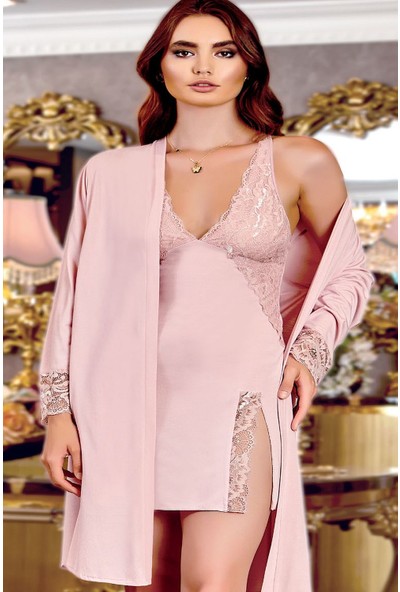 Jeremi 125 Çeyizlik Penye 6'lı Set-Pudra Jeremi 125 Çeyizlik Penye 6'lı Set-Pudra