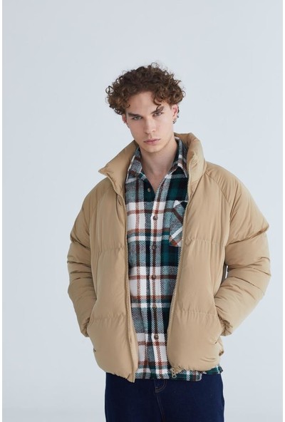 Bpm Erkek Reglan Kol Oversize Camel Şişme Mont Bpm Erkek Reglan Kol Oversize Camel Şişme Mont