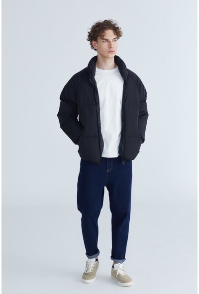 Bpm Erkek Reglan Kol Oversize Siyah Şişme Mont Bpm Erkek Reglan Kol Oversize Siyah Şişme Mont