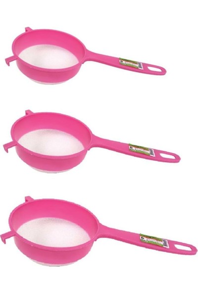 Emr Züccaciye Emr 3 Lü Saplı Süt Süzgeci - Un Makarna Pirinç Yıkama Süzgeci Pembe Emr Züccaciye Emr 3 Lü Saplı Süt Süzgeci - Un Makarna Pirinç Yıkama Süzgeci Pembe