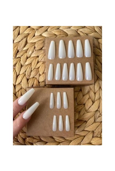 SYBELLE KOZMETİK 20 Adet Naturel Balerin Takma Tırnak SYBELLE KOZMETİK 20 Adet Naturel Balerin Takma Tırnak
