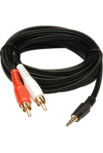 YKA 3.5mm Stereo To 2rca Audio Aux Ses Kablosu YKA 3.5mm Stereo To 2rca Audio Aux Ses Kablosu
