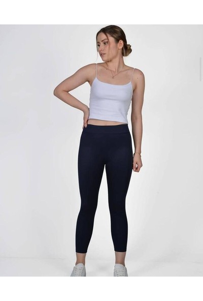 Favola Vera Kadın Toparlayıcı Ligralı Çelik Kumaş Lacivert Tayt Büyük Beden Favola Vera Kadın Toparlayıcı Ligralı Çelik Kumaş Lacivert Tayt Büyük Beden