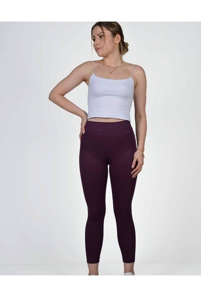 Favola Vera Kadın Toparlayıcı Ligralı Çelik Kumaş Mor Tayt Büyük Beden Favola Vera Kadın Toparlayıcı Ligralı Çelik Kumaş Mor Tayt Büyük Beden