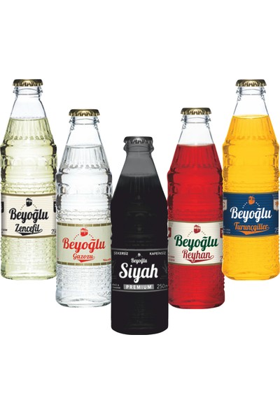 Beyoğlu Aromalı Gazozlar Mix-2 5 x 250 ml