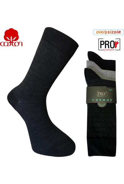Pro Çorap 8501-2 Penye Casual 3'lü Erkek Çorabı