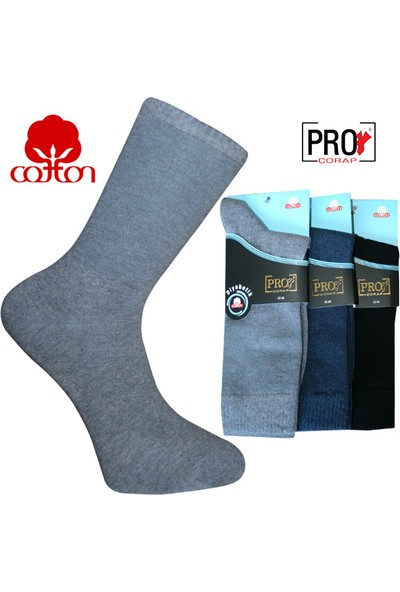 Pro Çorap 16408-K-4 Penye Şeker(Diyabetik) Erkek Çorabı No: 42-44 Pro Çorap 16408-K-4 Penye Şeker(Diyabetik) Erkek Çorabı No: 42-44