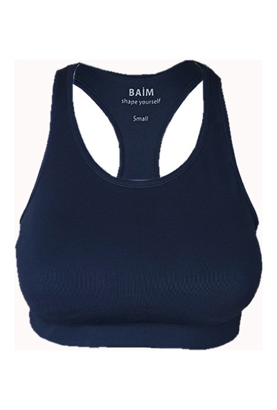 Baim Lacivert Destekli Spor Sütyeni