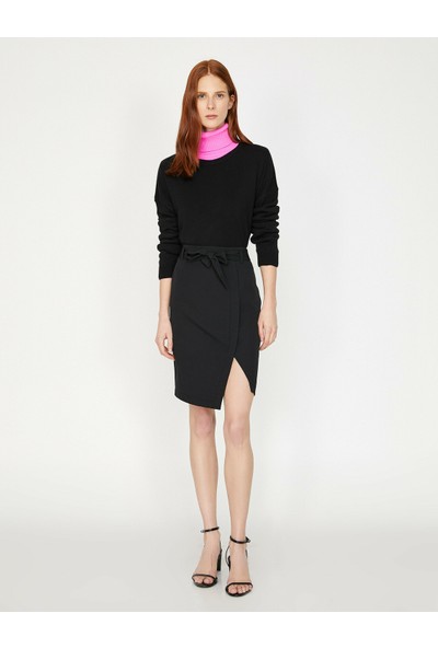 Koton Beli Baglamali Etek