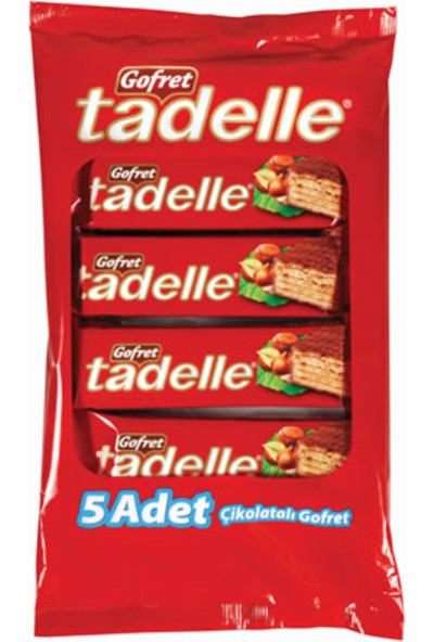 Tadelle Çikolatalı Gofret 5'li 175 gr Tadelle Çikolatalı Gofret 5'li 175 gr
