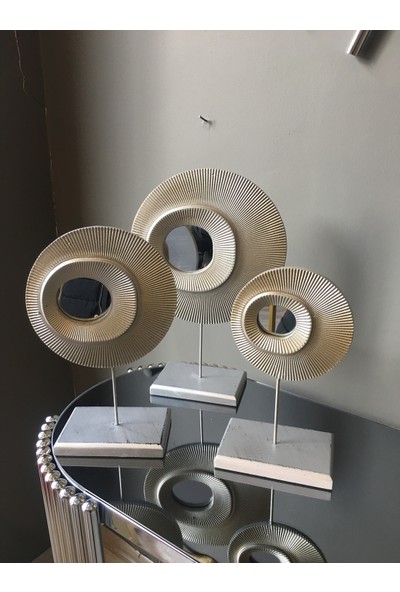 Rukuş Home 3'lü Aynalı Dekor Rukuş Home 3'lü Aynalı Dekor