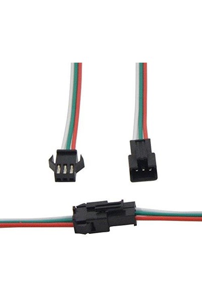 Elektronikport 3 Pin Sm Jst Kablo 20 + 20CM Erkek - Dişi Takım