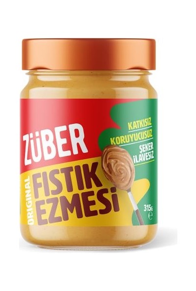 Züber Original Fıstık Ezmesi 315 gr x 3 Adet
