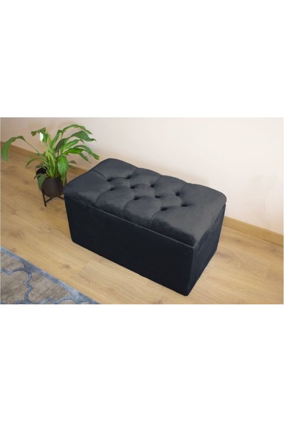 Alda Gelsin Lüks Kapitoneli Sandıklı Puf 70 cm Alda Gelsin Lüks Kapitoneli Sandıklı Puf 70 cm