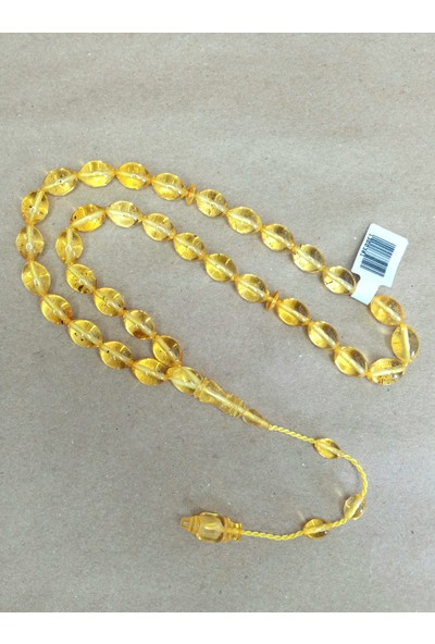 Limon Baltık Damla Kehribar Sistemli Tesbih