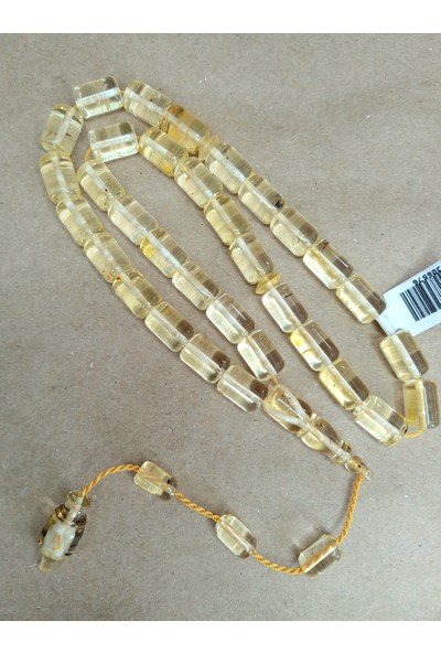 Amber By Mazukna Limon Baltık Damla Kehribar Sistemli Tesbih Amber By Mazukna Limon Baltık Damla Kehribar Sistemli Tesbih