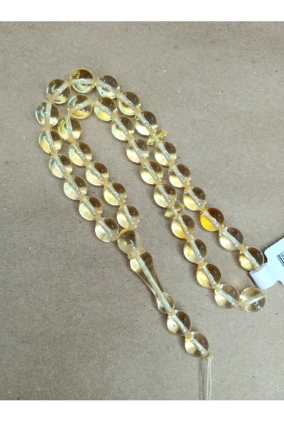 Amber By Mazukna Limon Baltık Damla Kehribar Tesbih Amber By Mazukna Limon Baltık Damla Kehribar Tesbih